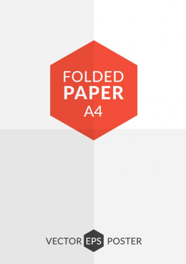 Poster Dengan Ilustrasi Kertas Lipat Dan Efek Tiga Dimensi - Desain id