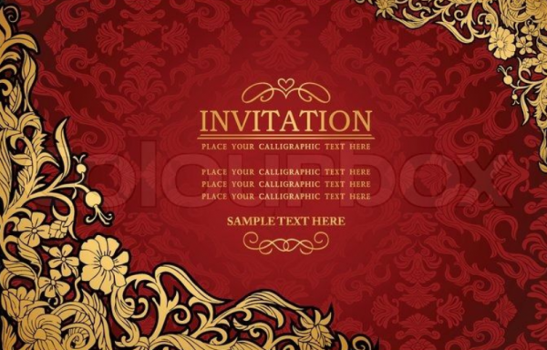 Kombinasi Warna Emas Dan Merah Yang Mewah - Desain id