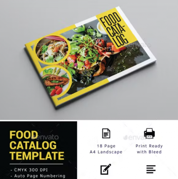 Desain Dengan Tampilan Katalog Produk Makanan Yang Menarik - Desain id