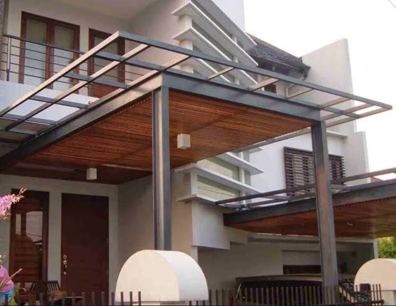 Kanopi Klasik Modern Bahan Baja Ringan - Desain id Kanopi Klasik Modern Bahan Baja Ringan - Desain id