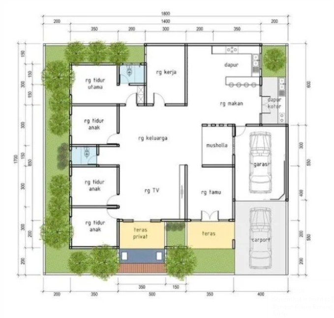 Desain Rumah 4 Kamar Tidur Terbaru - Desain id Desain Rumah 4 Kamar Tidur Terbaru - Desain id