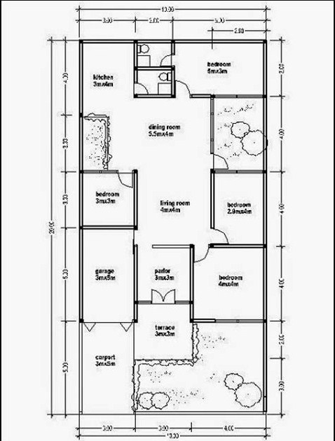 Contoh Desain Rumah 10x20 - Desain id Contoh Desain Rumah 10x20 - Desain id
