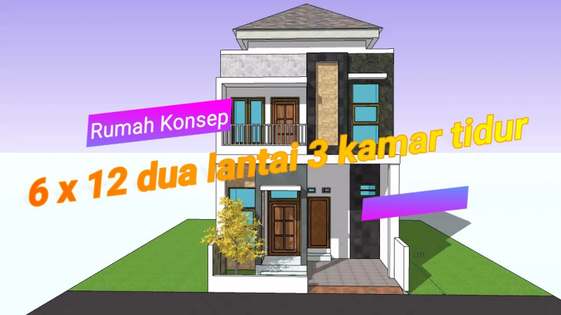 30 Contoh Desain Rumah 6x12 2 Lantai Minimalis - Desain id 30 Contoh Desain Rumah 6x12 2 Lantai Minimalis - Desain id