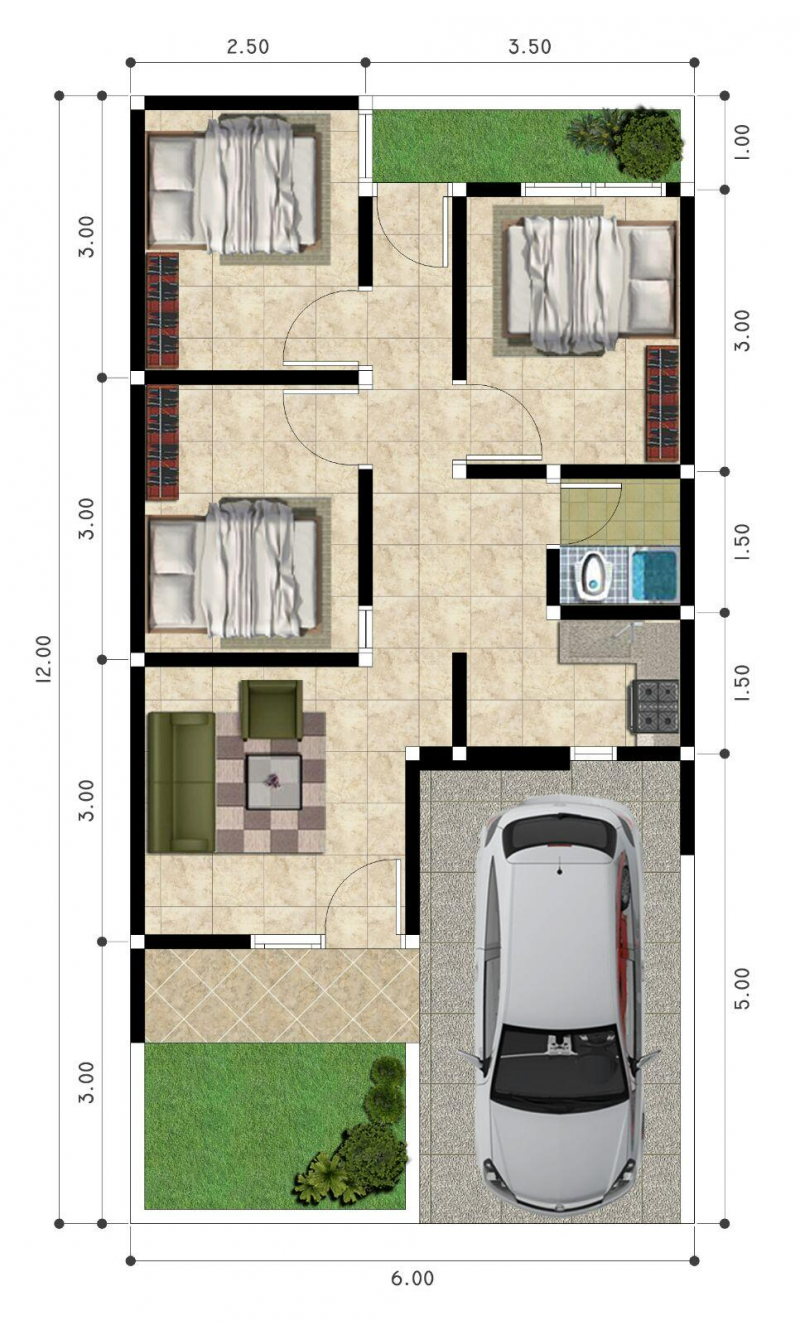 30 Gambar Desain Rumah Minimalis 3 Kamar Tidur - Desain id 30 Gambar Desain Rumah Minimalis 3 Kamar Tidur - Desain id