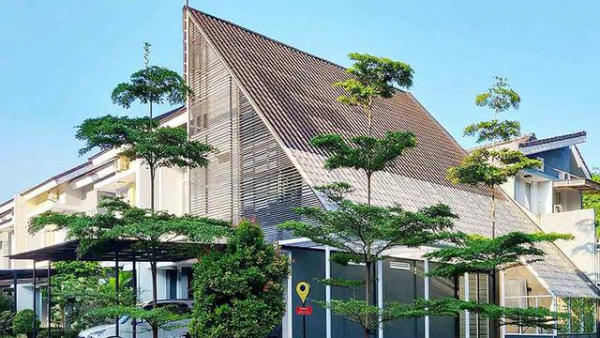 25 Desain Rumah Atap Miring Satu Sisi Yang Menarik - Desain id