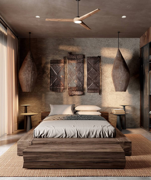 Desain Interior Kamar Tema Rustic 23 - Desain id