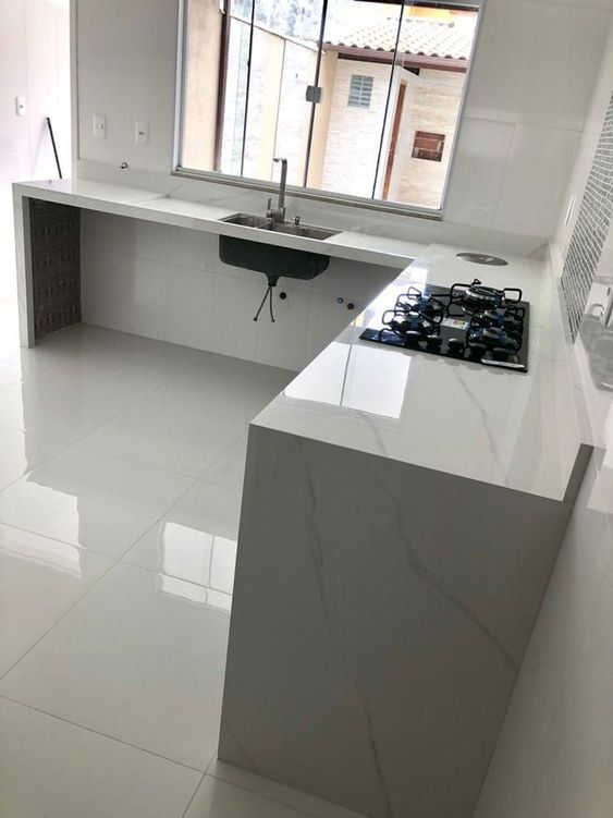 28 Inspirasi Desain Meja Dapur Cor Yang Cantik Dan Menarik - Desain id