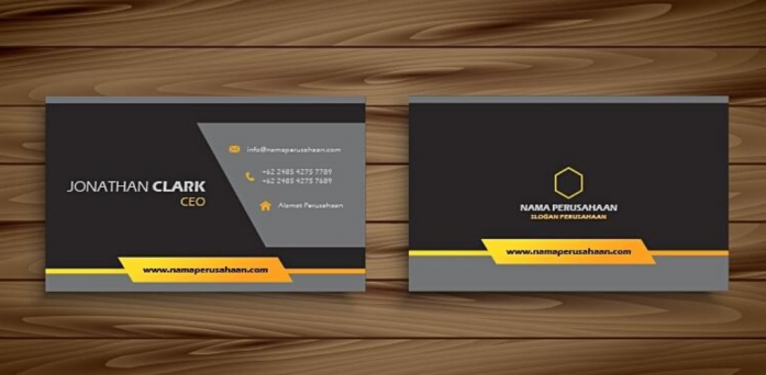 25 Desain Kartu Nama Perusahaan Elegan - Desain id
